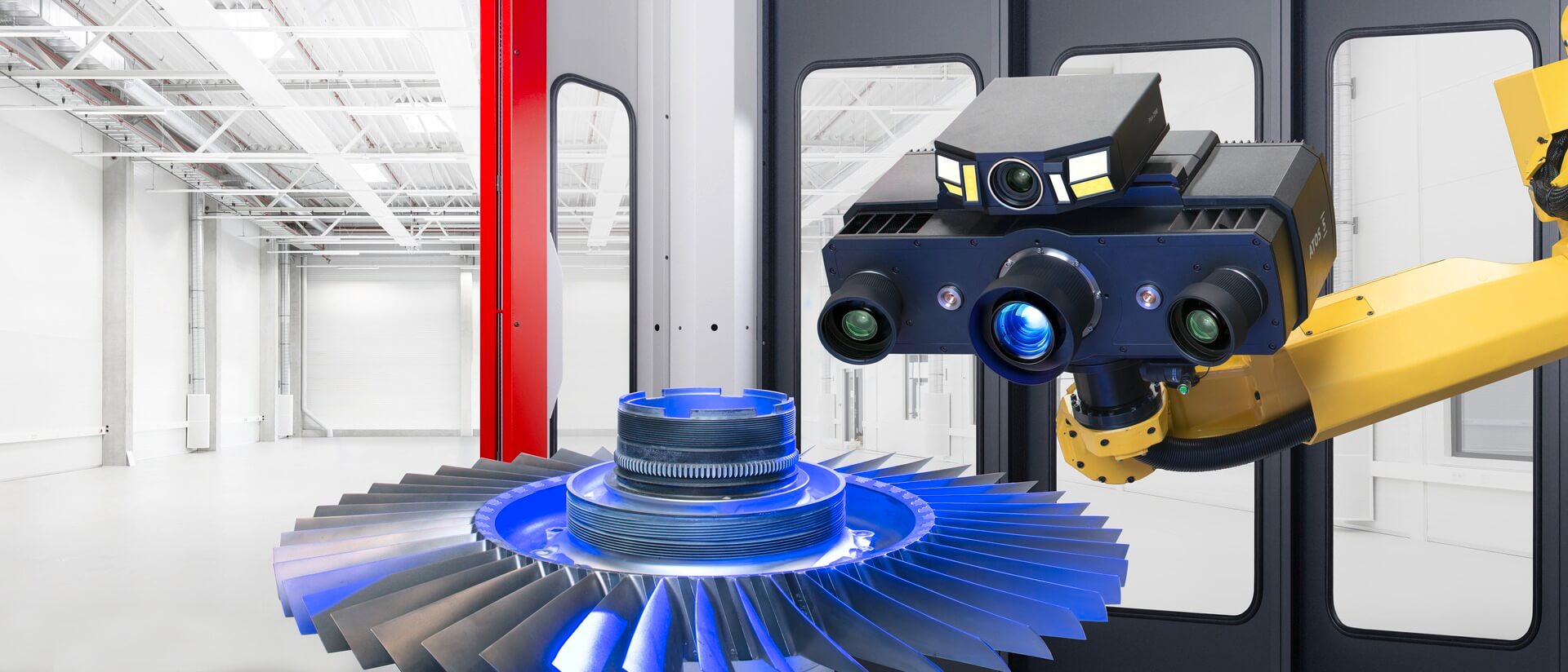 GOM光学三维扫描仪，3D测量检测，涡轮叶片3D测量，3D检测涡轮叶片